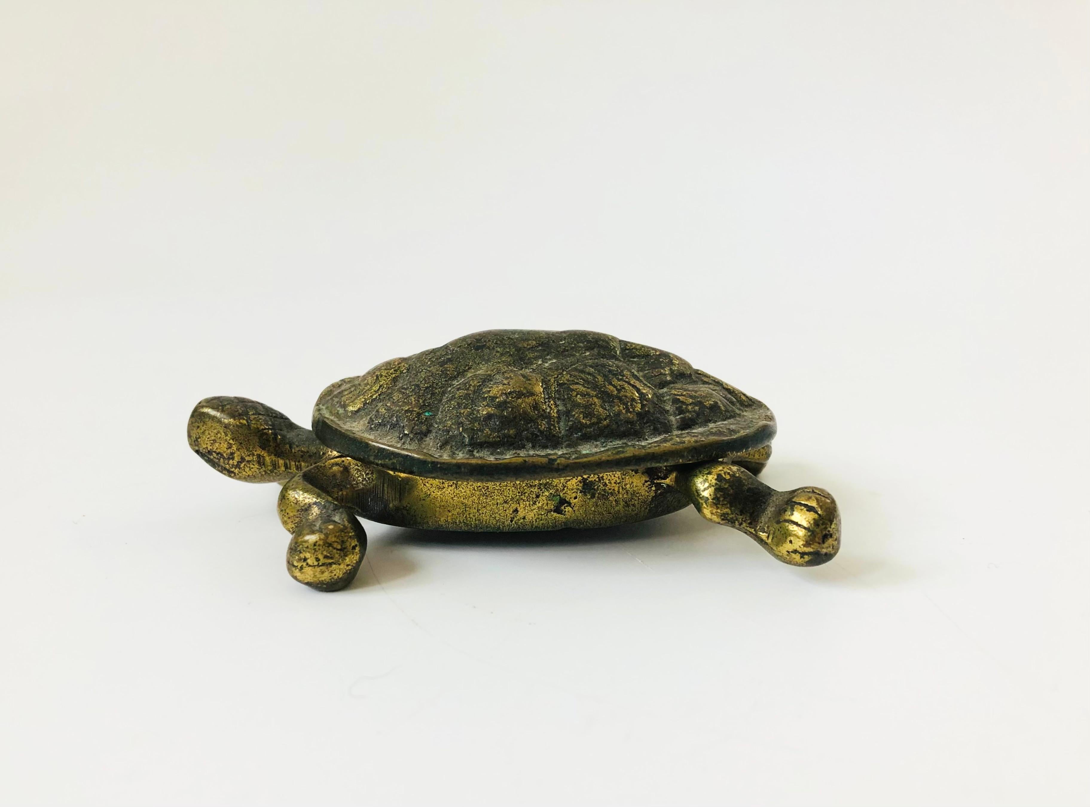 Vintage Brass Turtle Box at 1stDibs