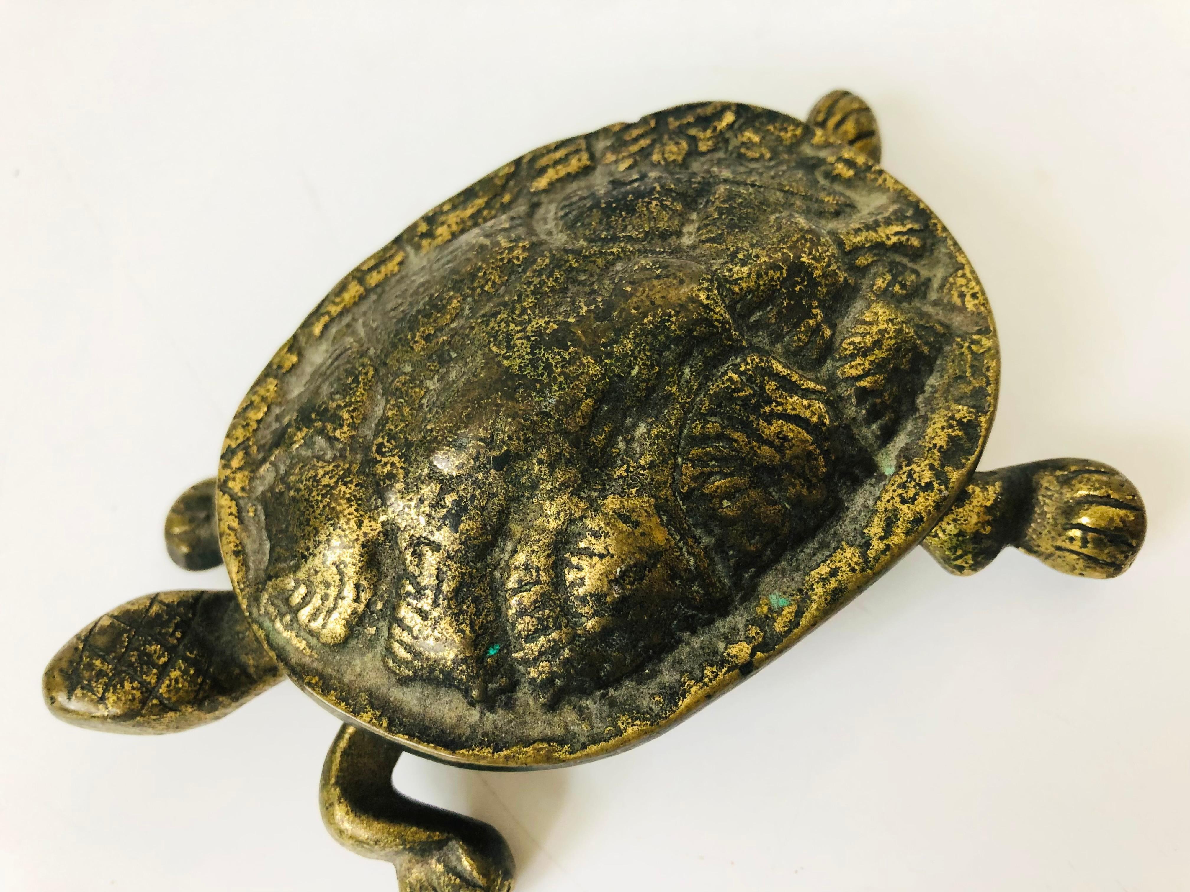 Vintage Brass Turtle Box at 1stDibs