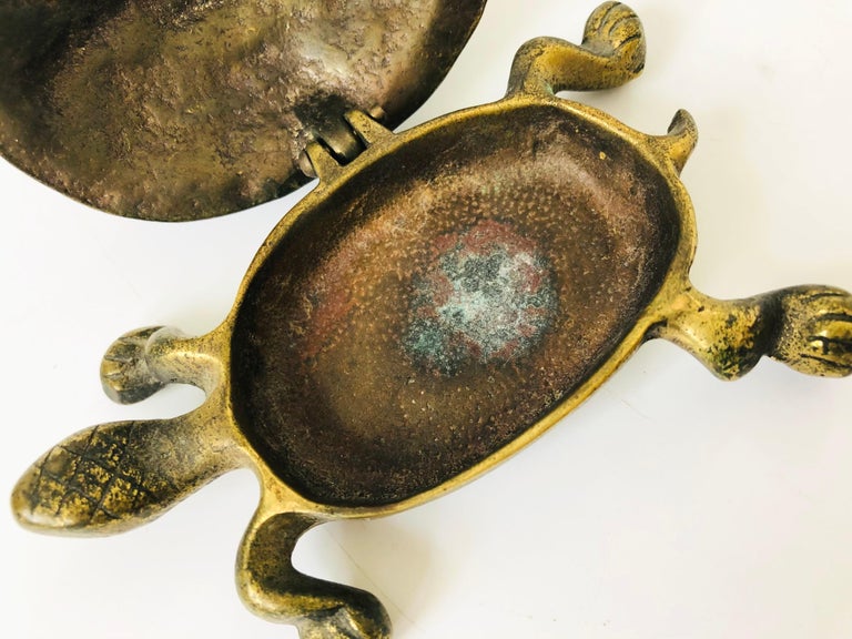 Vintage Brass Turtle Box at 1stDibs