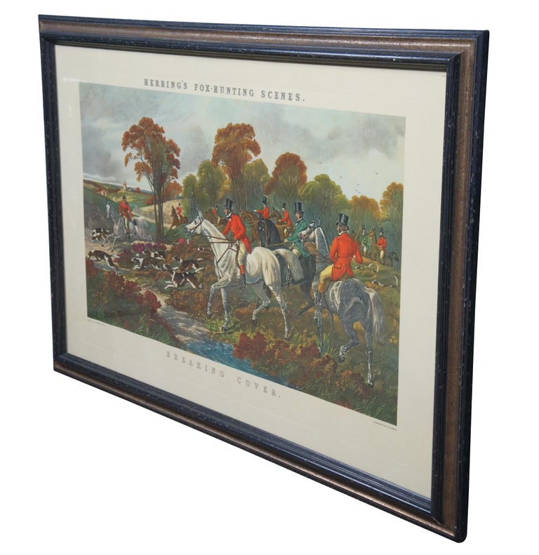 Vintage “Breaking Cover” Herrings Fox Hunting Scenes Equestrian ...