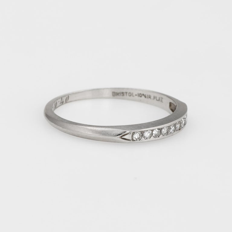 Vintage Bristol Diamond Wedding Band Platinum Estate Fine Jewelry at ...
