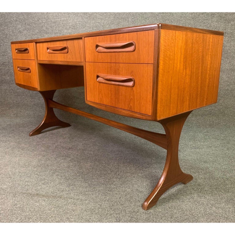 Vintage British Mid-Century Modern Teak Desk Work Table by G Plan at ...