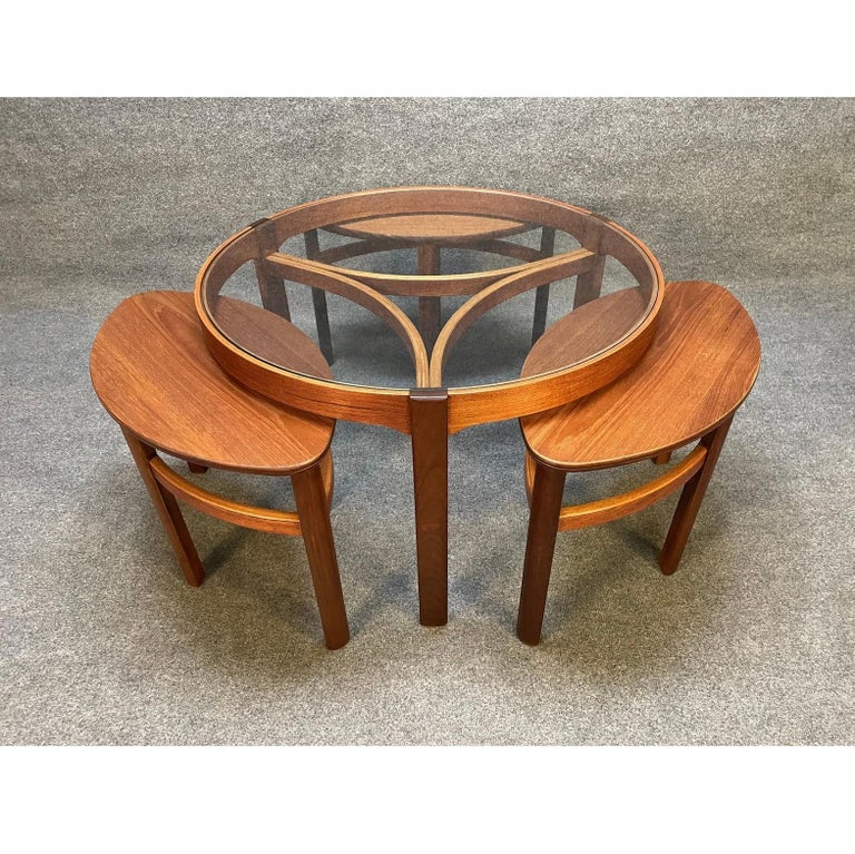 Vintage British Mid-Century Modern "Trinity" Coffee and Nesting Tables ...