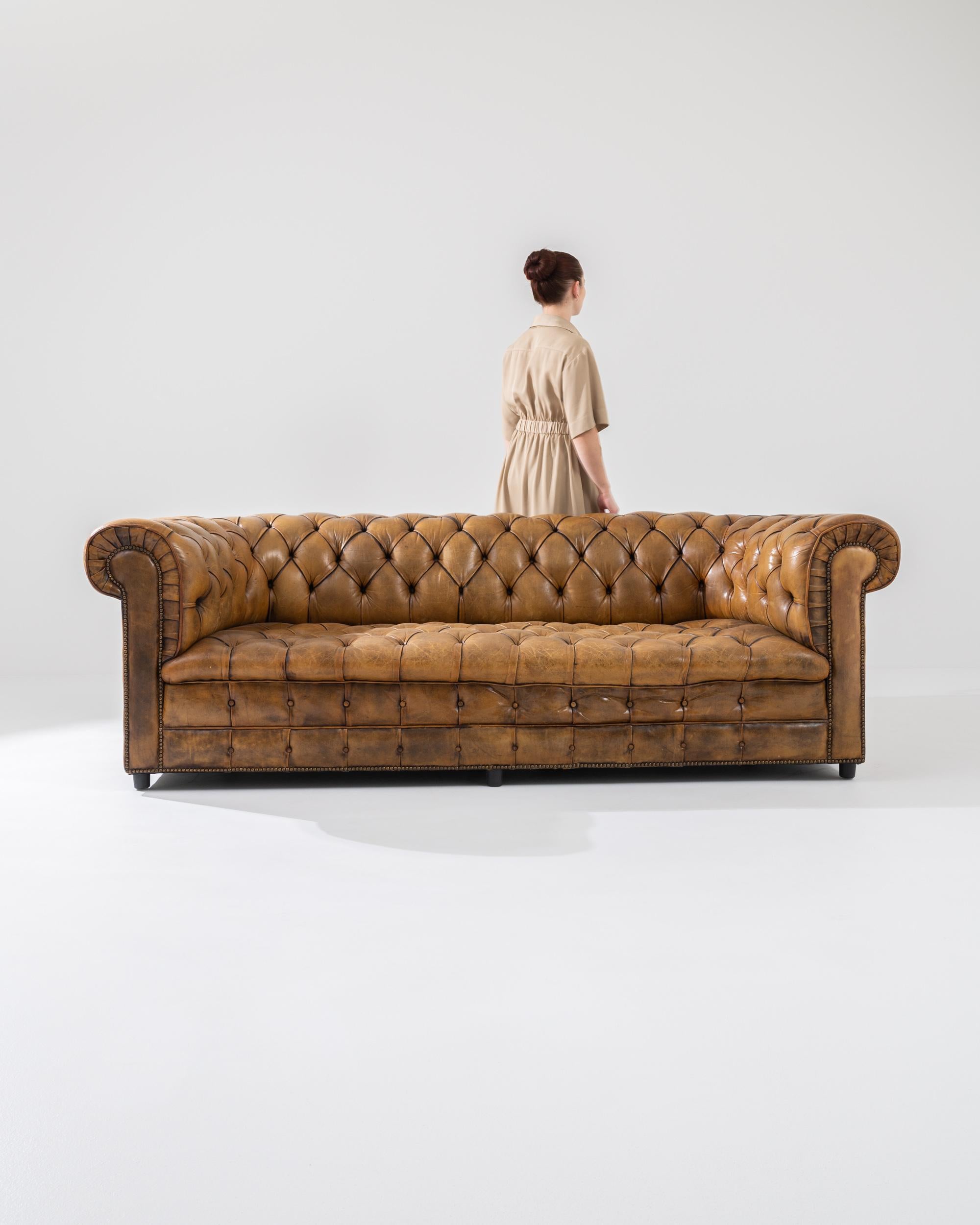 Vintage British Tufted Chesterfield at 1stDibs