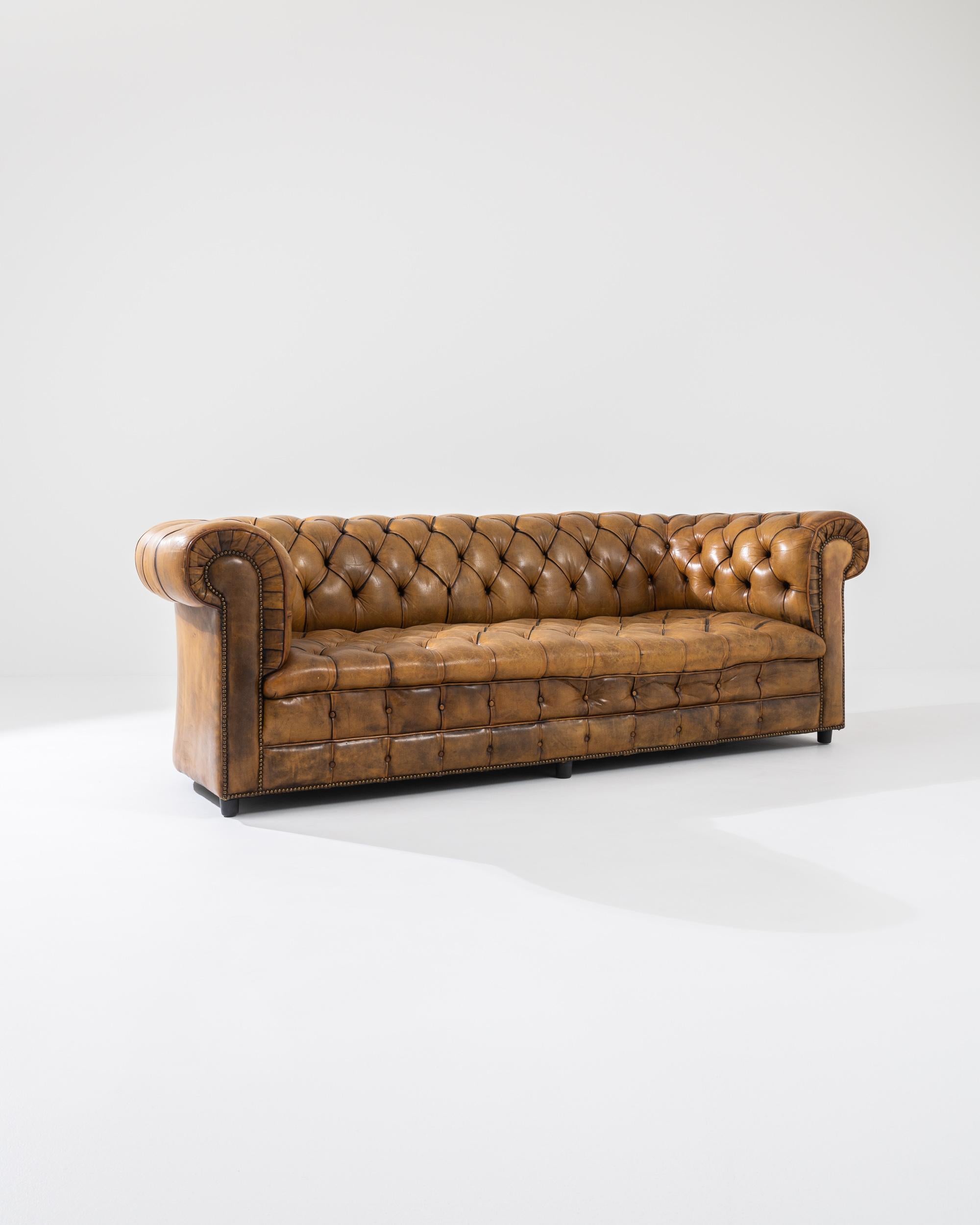 Vintage British Tufted Chesterfield at 1stDibs