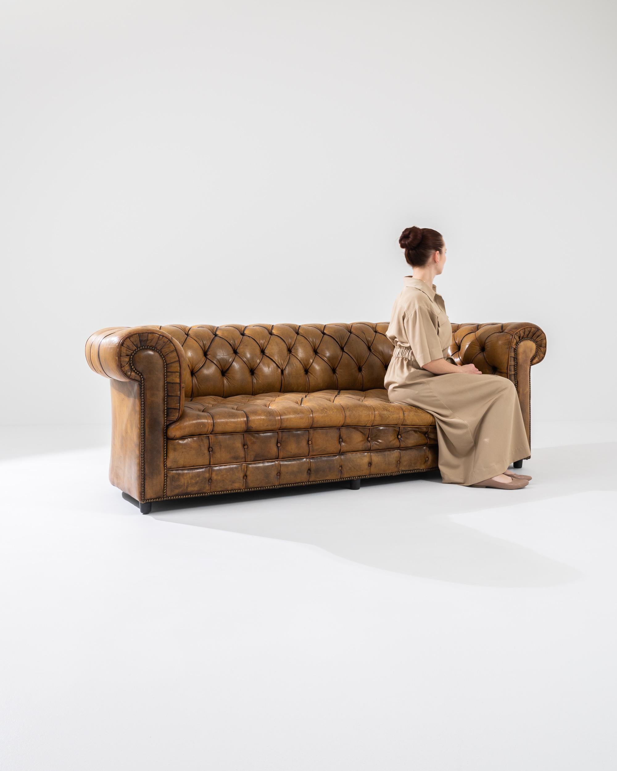 Vintage British Tufted Chesterfield at 1stDibs