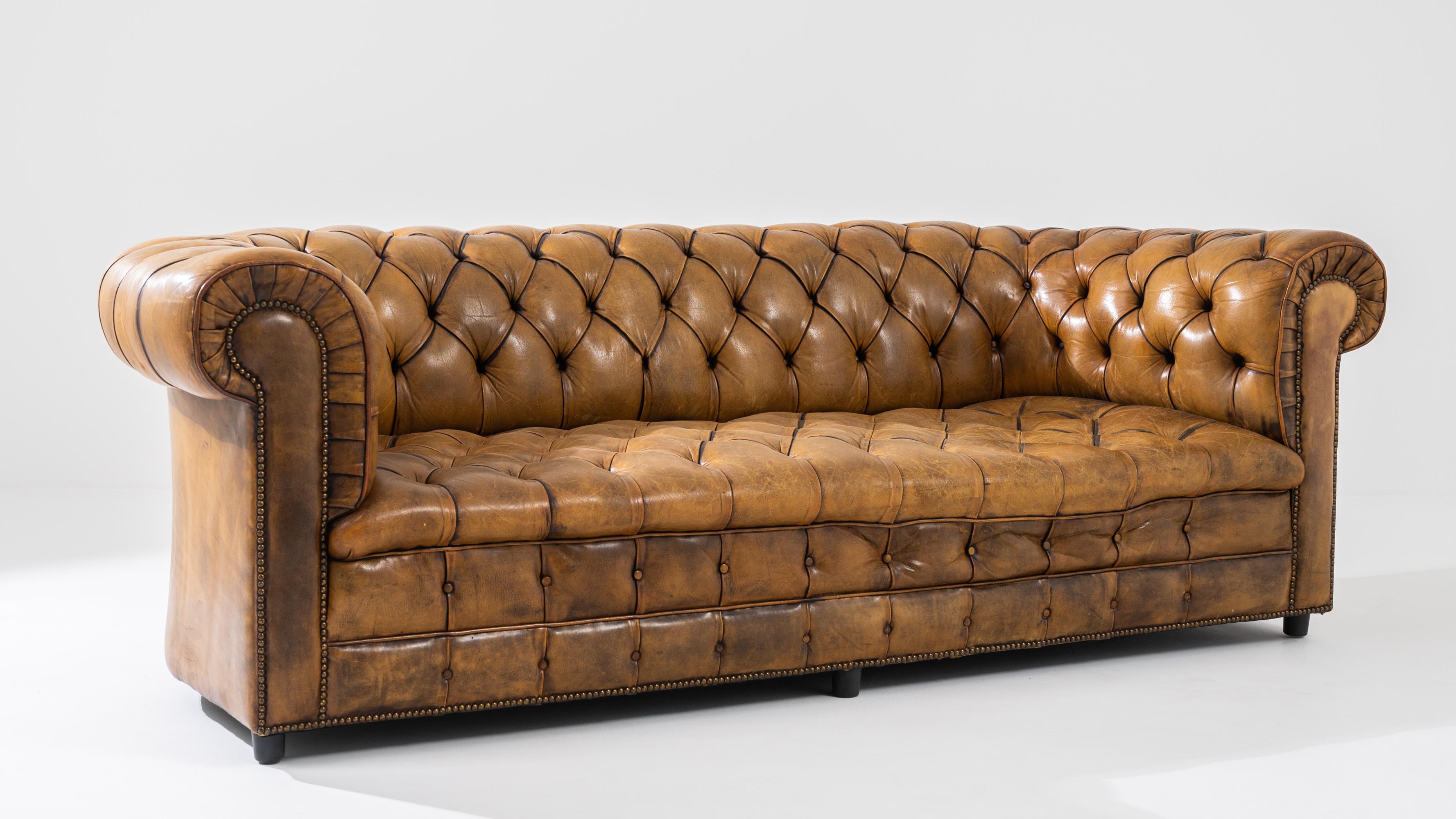 Vintage British Tufted Chesterfield at 1stDibs