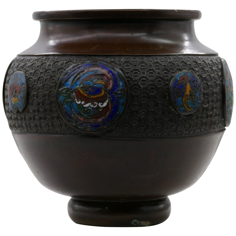 Vintage Bronze Cachepot, Japan, circa 1930s For Sale at 1stDibs