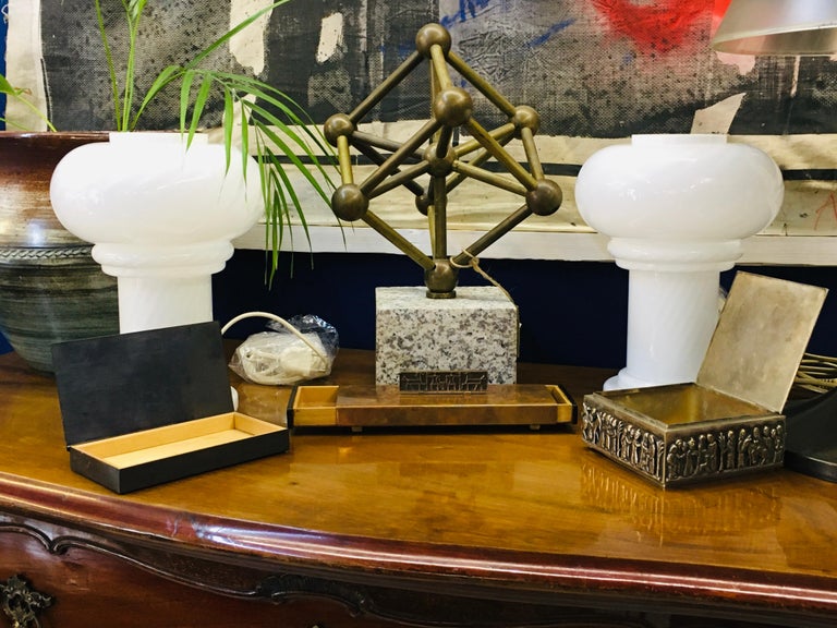 Vintage Bronze Gift Box with Figural Decoration on Top from the 1970s ...