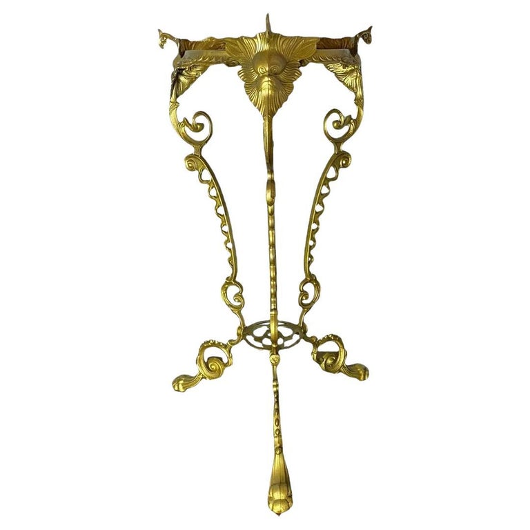 Vintage Bronze Pot Stand, 1950s For Sale at 1stDibs
