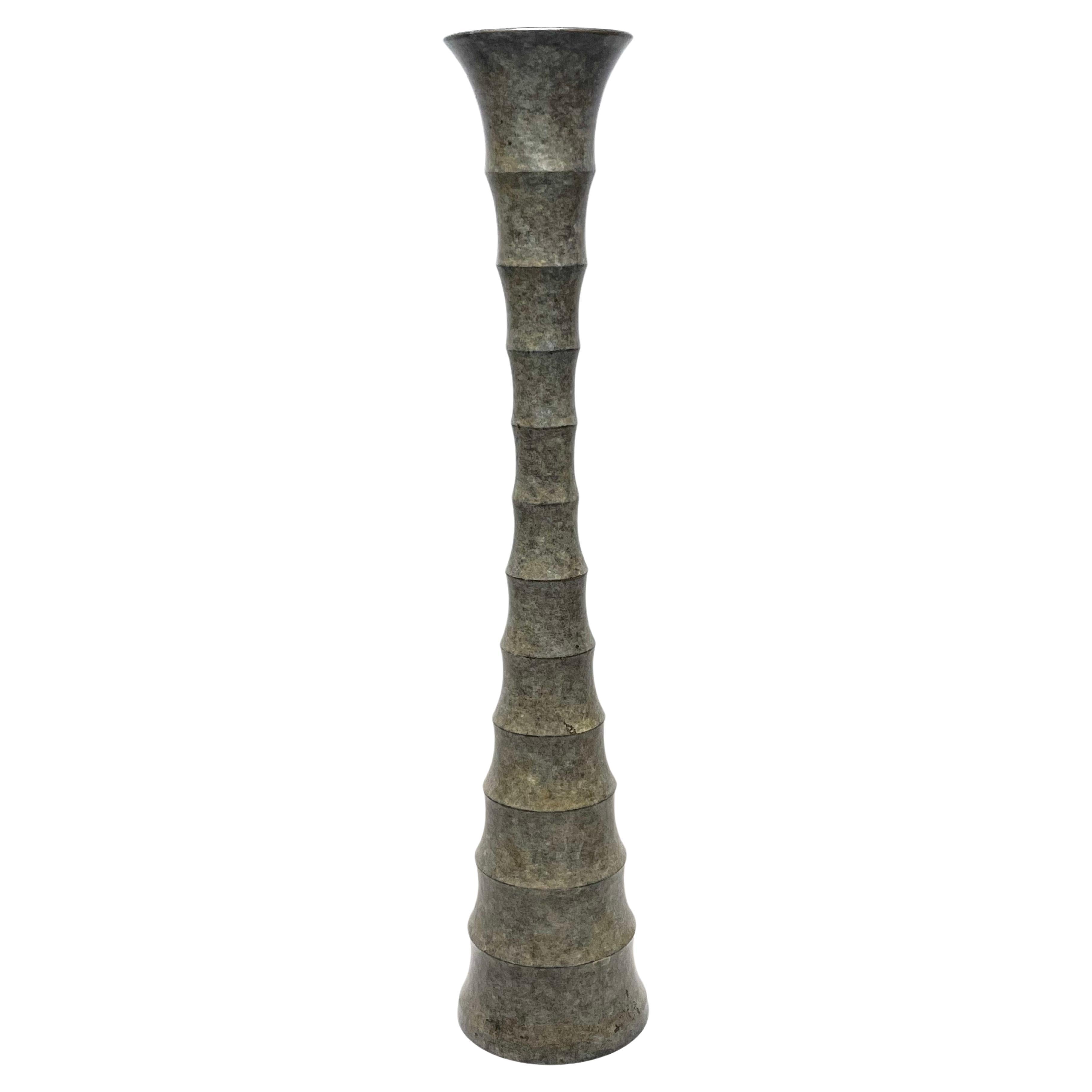 Vintage Bronze Vase Brancusi Inspired Organic Modern Architectural ...