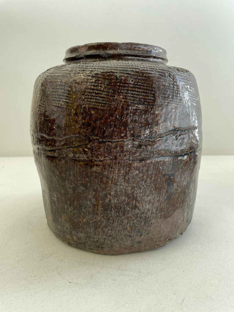 Vintage Brown Glazed Terracotta Clay Pottery For Sale at 1stDibs ...
