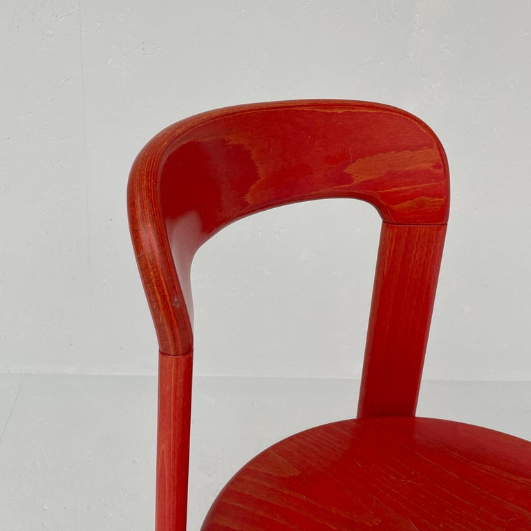 Vintage Bruno Rey Chairs by Kusch Co. in Red, 1970s For Sale at 1stDibs