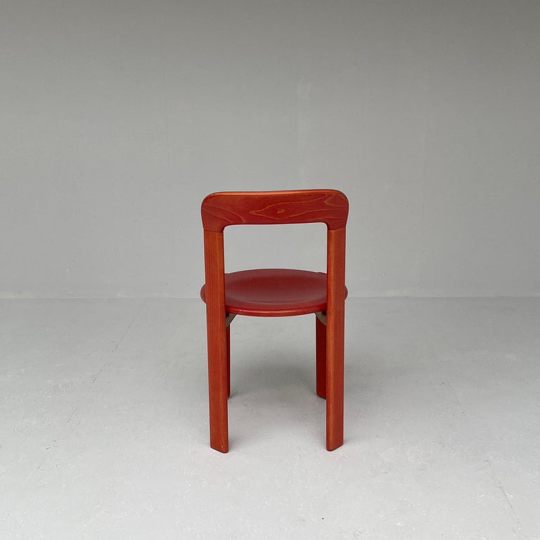 Vintage Bruno Rey Chairs by Kusch Co. in Red, 1970s For Sale at 1stDibs