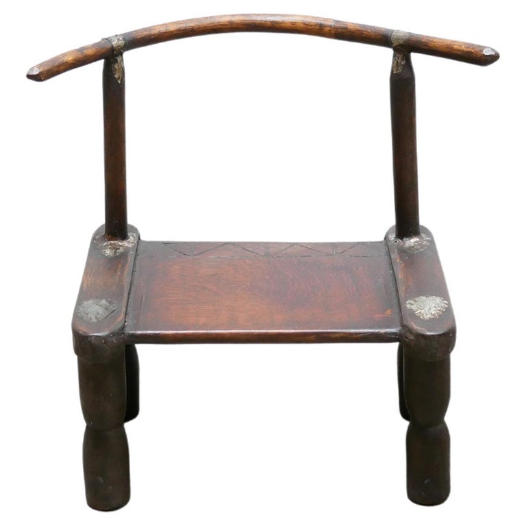Vintage Brutalist African Chair For Sale at 1stDibs