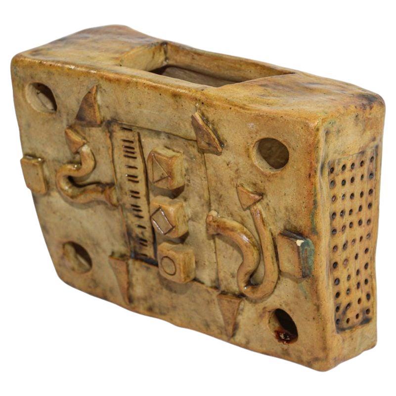 Chelsea Pottery Studio Pottery Figural Courtroom Scene For Sale at 1stDibs