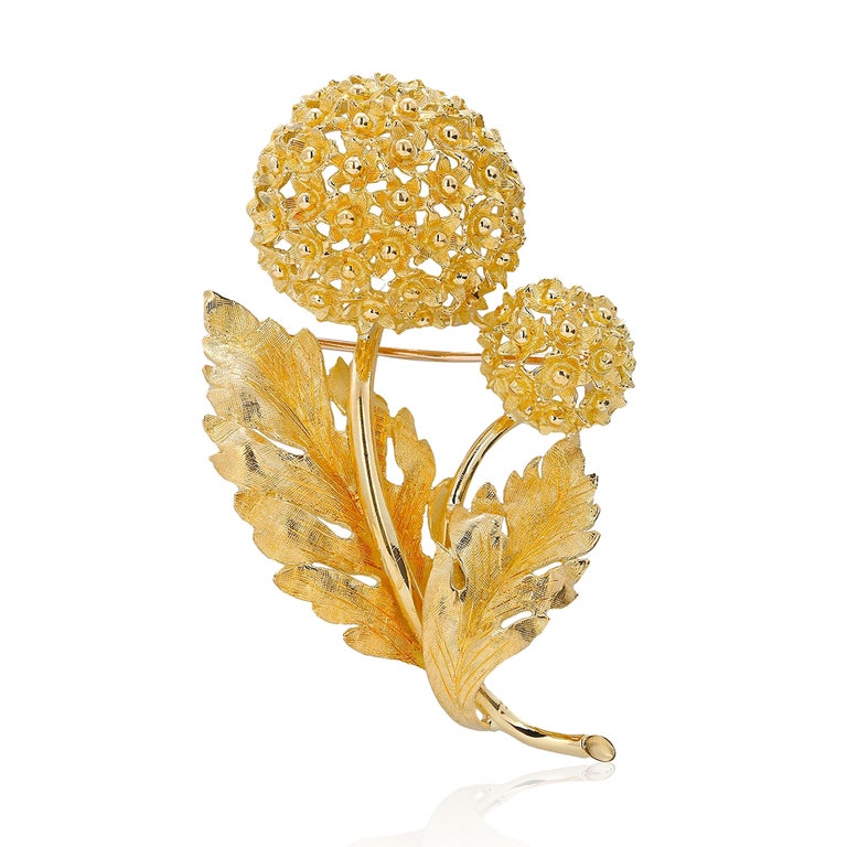 Vintage Buccellati Style Eighteen Karat Gold Florentine Floriform ...