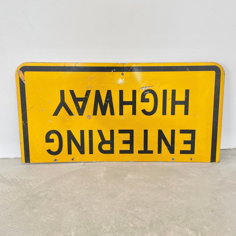 Vintage 'Buckle Up' Road Sign For Sale at 1stDibs | buckle up sign