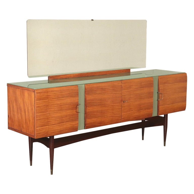 Vintage Buffet with Mirror Italy, 1950s at 1stDibs