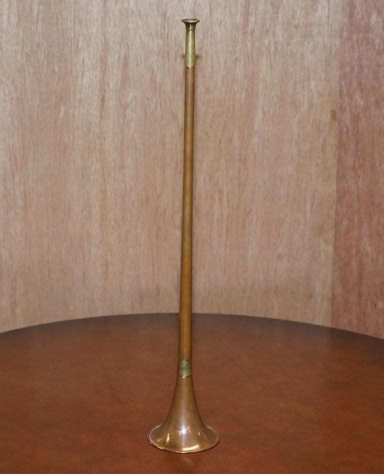 Vintage Buisine Heraldic Trumpet Brass Copper and Bronze Lovely ...