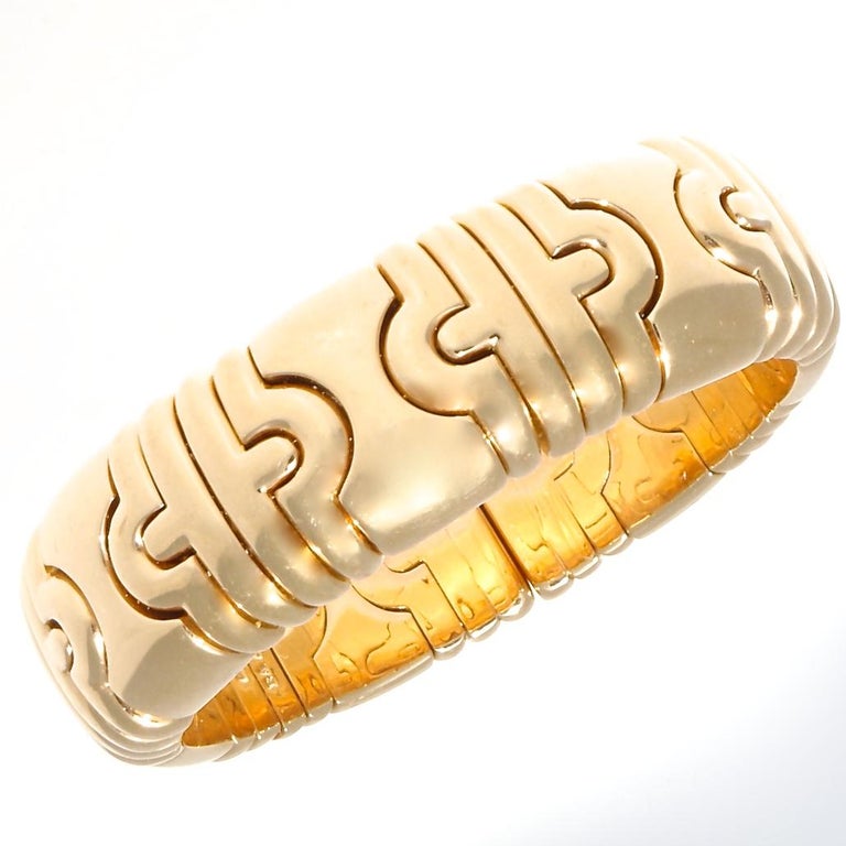 Vintage Bulgari Parentesi 18 Karat Gold Bracelet at 1stDibs