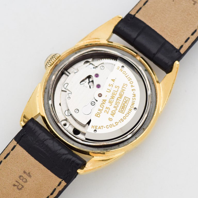 Vintage Bulova Automatic 10 Karat Gold Filled and Stainless Steel Watch ...