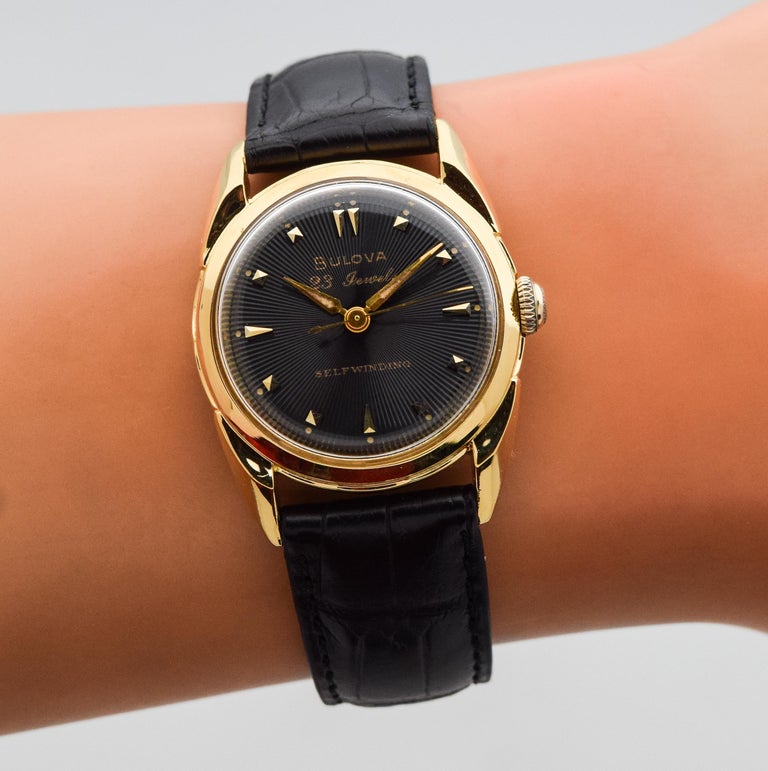 Vintage Bulova Automatic 10 Karat Gold Filled and Stainless Steel Watch ...