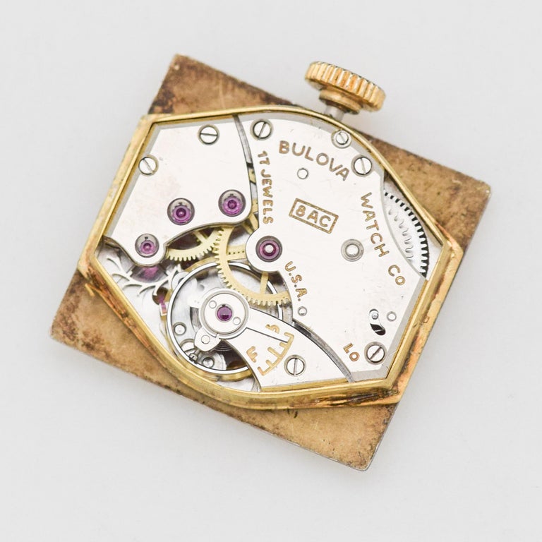 Vintage Bulova Rectangular-Shaped Watch, 1950 at 1stDibs | vintage ...