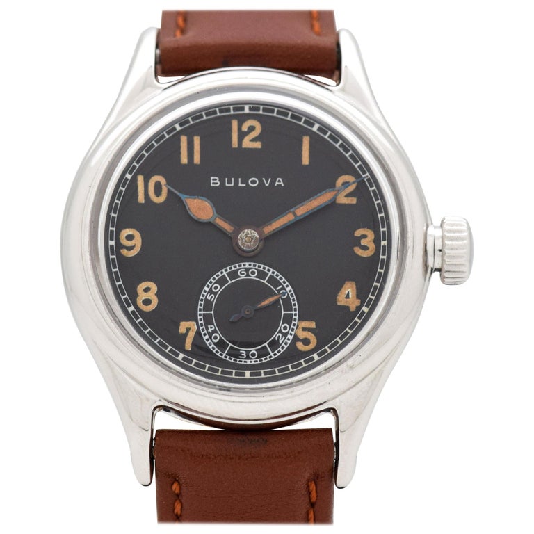 Vintage Bulova WWII-Era Military Watch, 1940s at 1stDibs