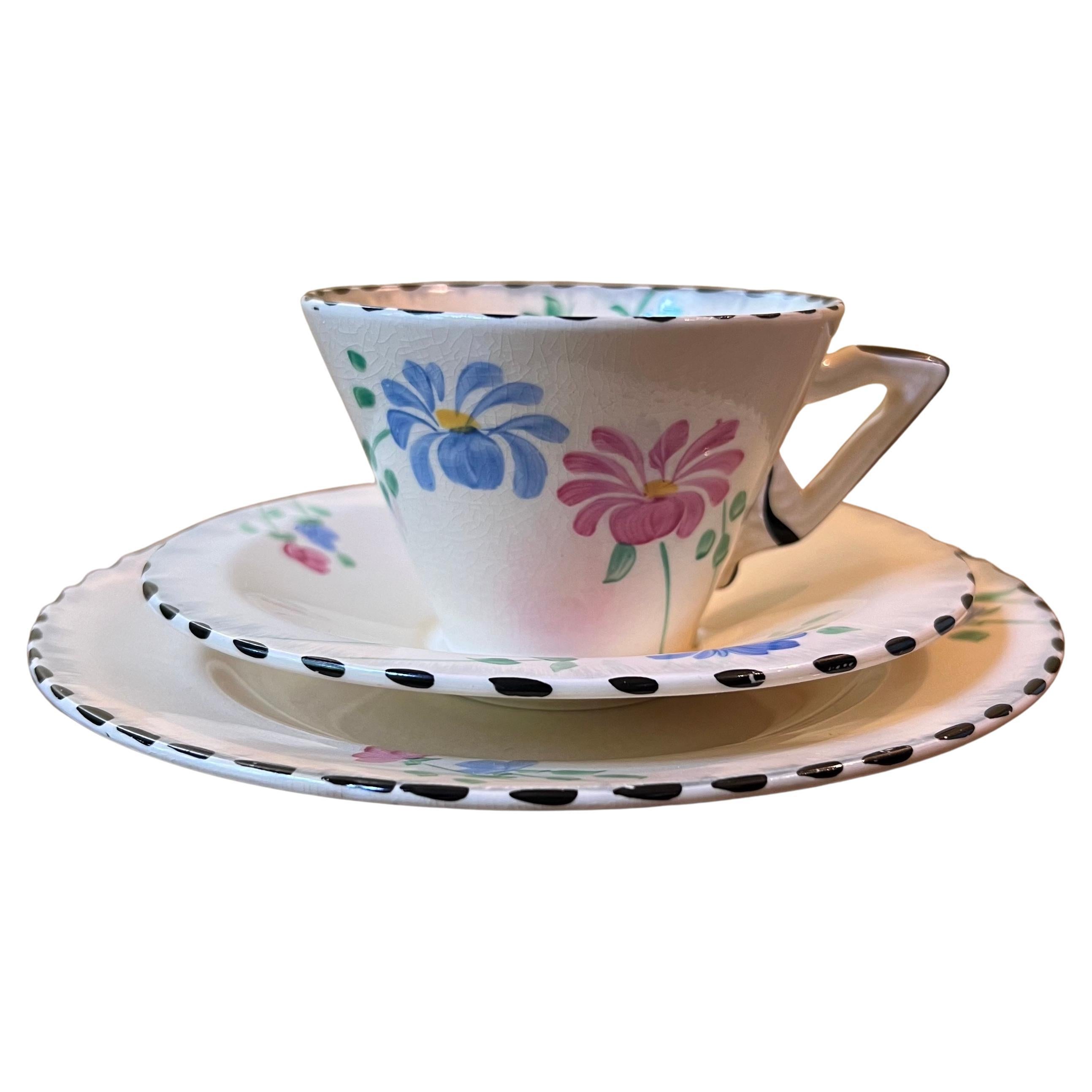 Vintage Royal Albert Old English Rose Tea Cup Trio Set For Sale at 1stDibs