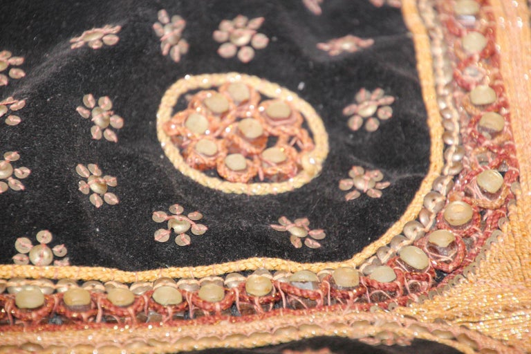 Vintage Burmese Kalaga Tapestry Pillow Cover Warrior and Horses, 1950s ...