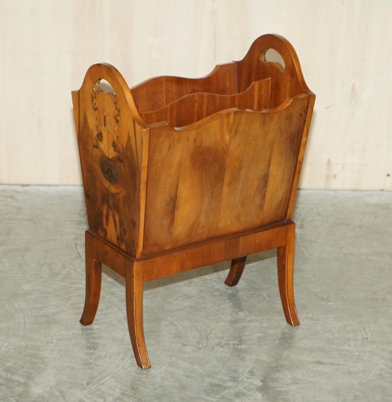 Vintage Burr Wanut Bevan Funnell Magazine Newspaper Rack Stunning ...