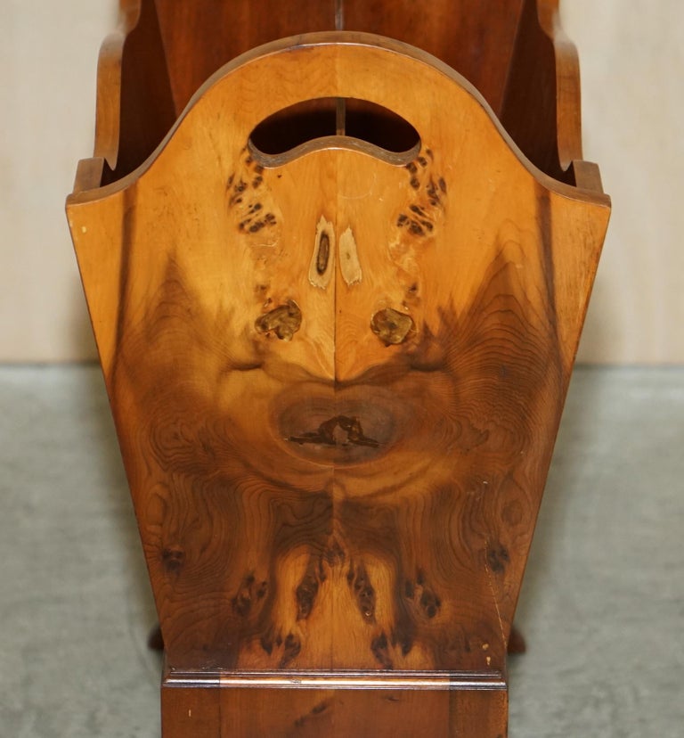Vintage Burr Wanut Bevan Funnell Magazine Newspaper Rack Stunning ...