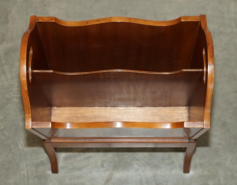 Vintage Burr Wanut Bevan Funnell Magazine Newspaper Rack Stunning ...
