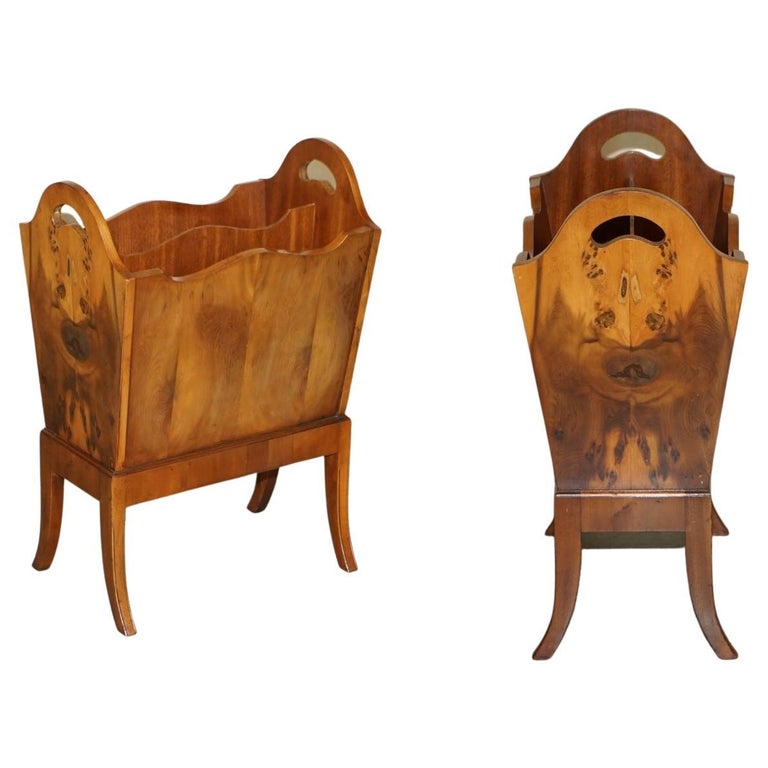 Vintage Burr Wanut Bevan Funnell Magazine Newspaper Rack Stunning ...