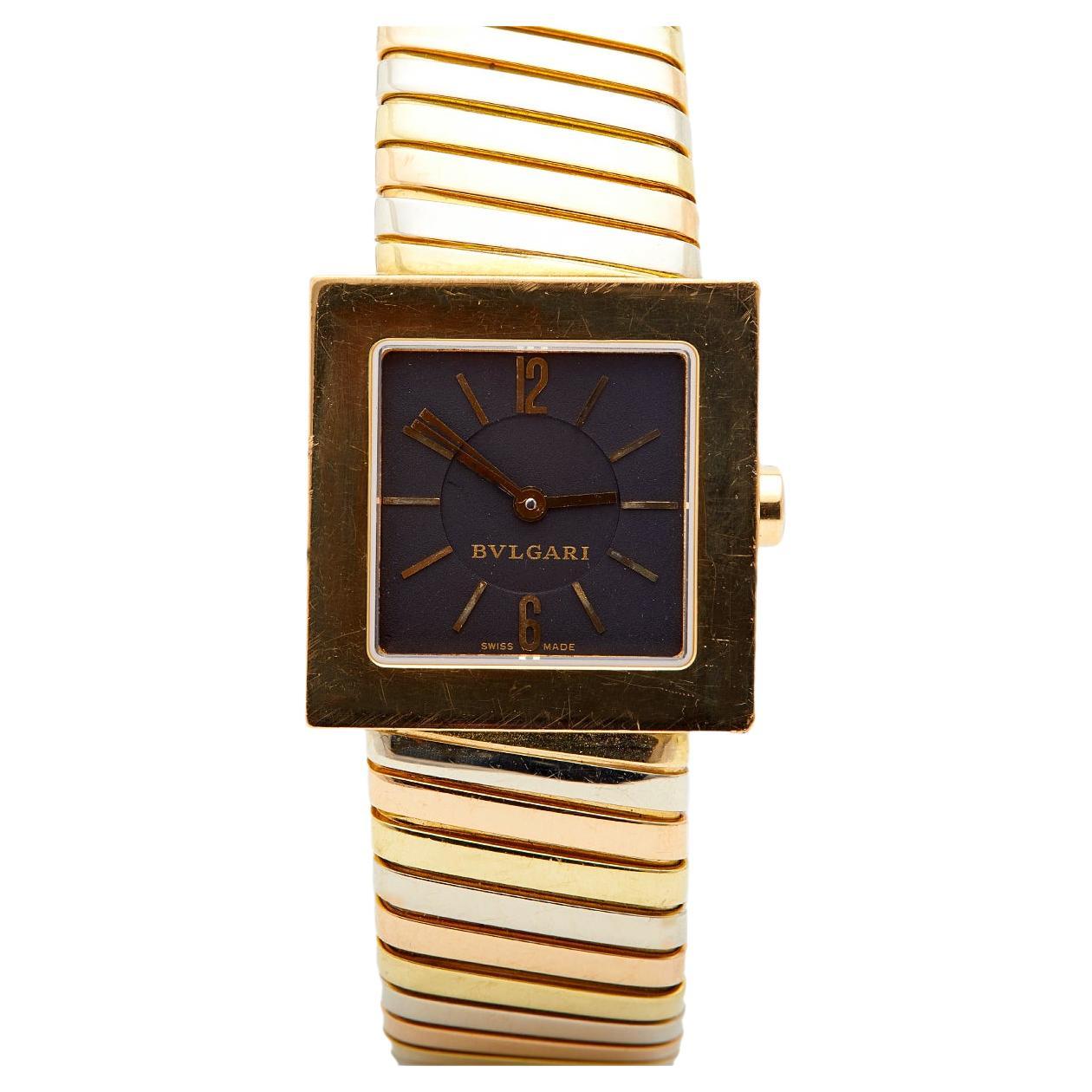 Bulgari Tubogas "Serpenti" 18K Tri-color Gold Automatic Wristwatch For ...