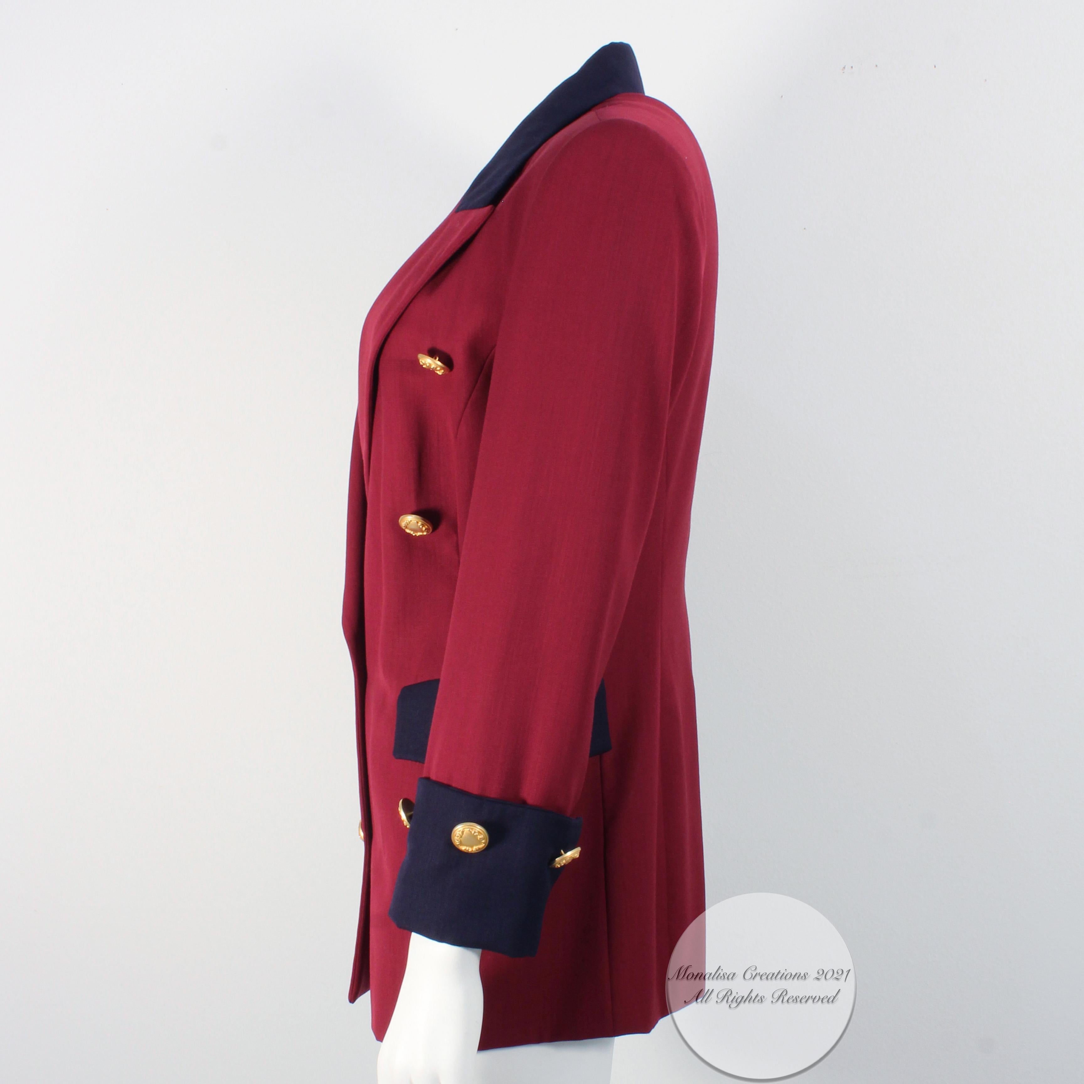 Vintage Byblos Jacket Military Style Blazer Size 42 Made in Italy 1980s ...