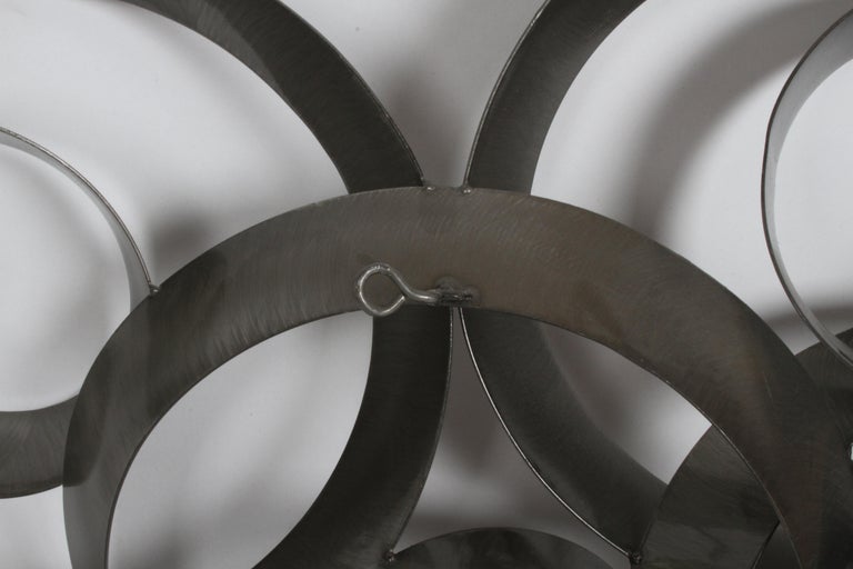 Vintage C. Jeré Mid-Century Modern Style Abstract Steel Ribbon Wall ...