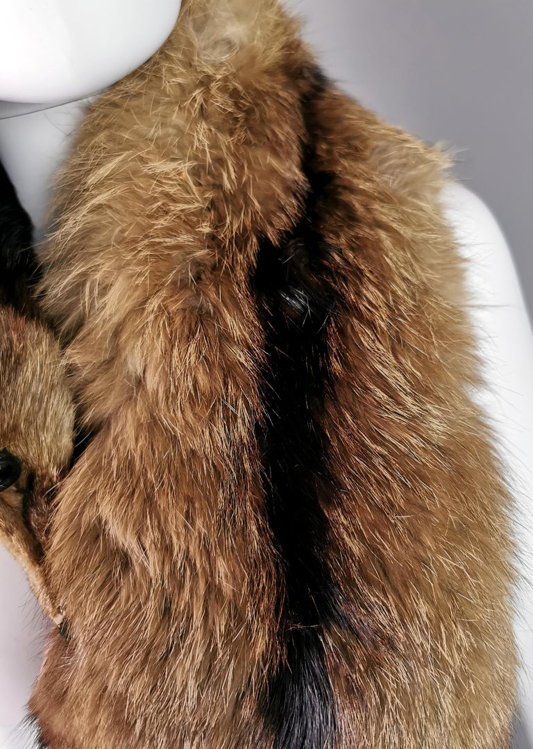 Vintage c1940s Marder Pelz Stola, Tippet im Angebot bei 1stDibs