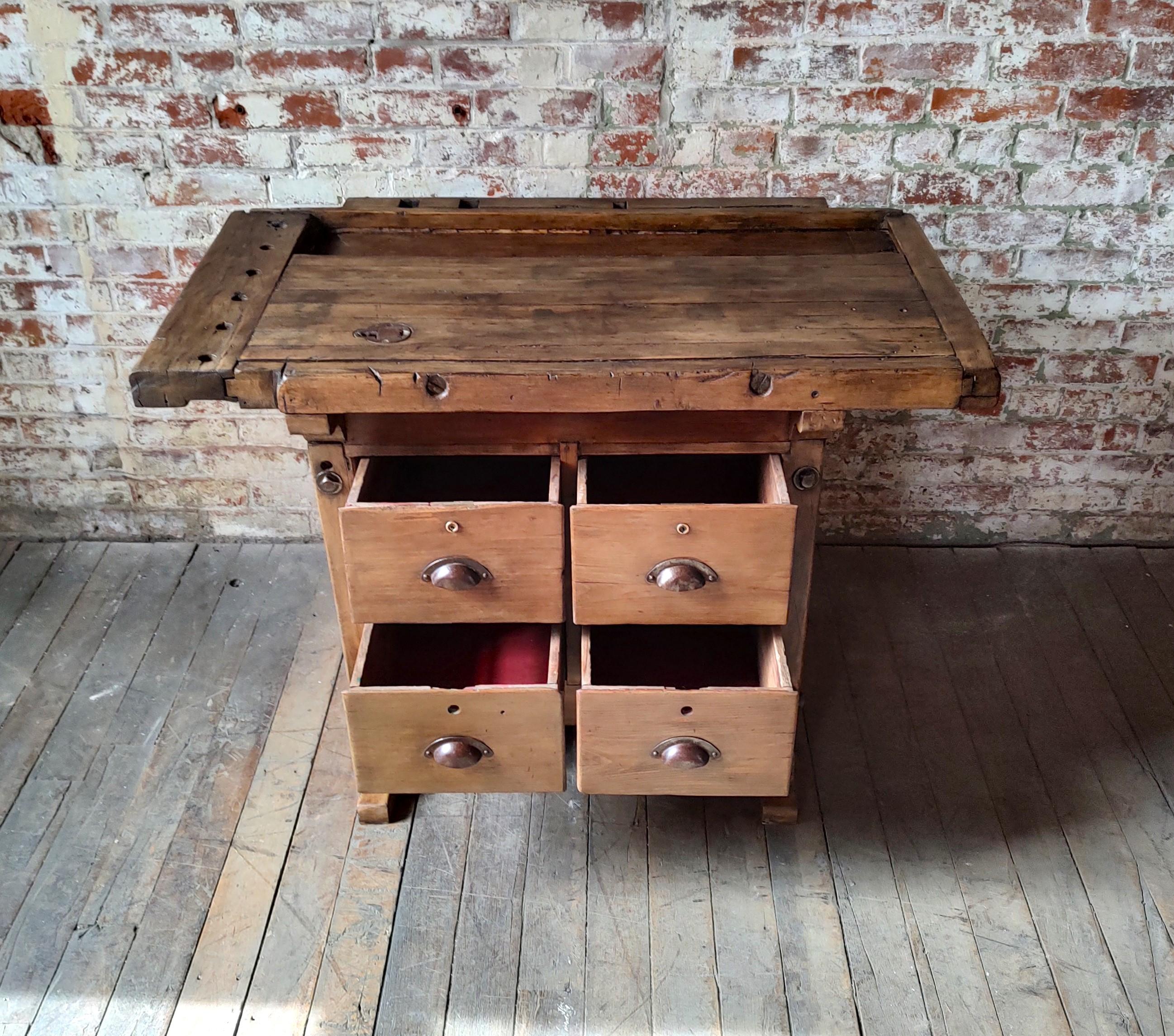 Vintage Cabinet Maker's Workbench For Sale at 1stDibs