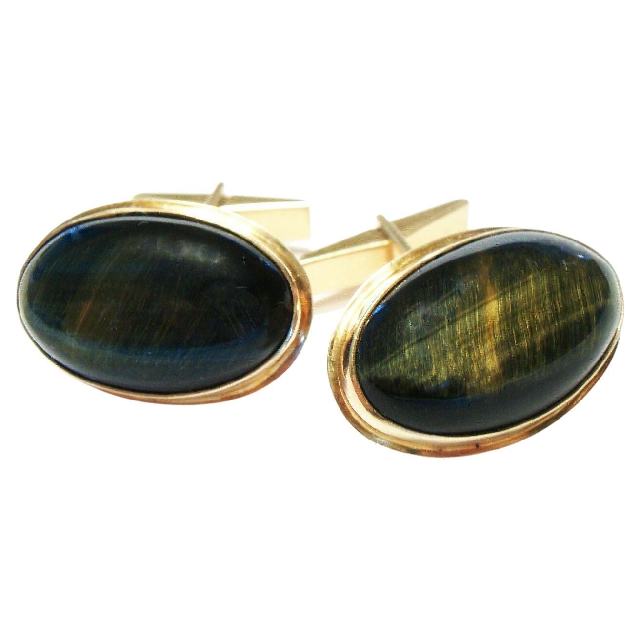 French Gold Chanticleer Cufflinks Early 20th Century at 1stDibs