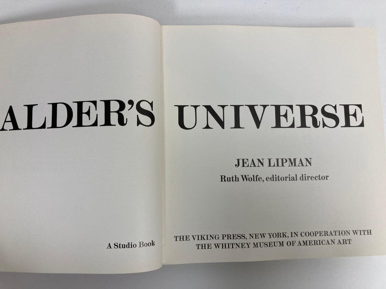 Vintage Calder's Universe by Jean Lipman Large Book 1st Ed 1976 For ...