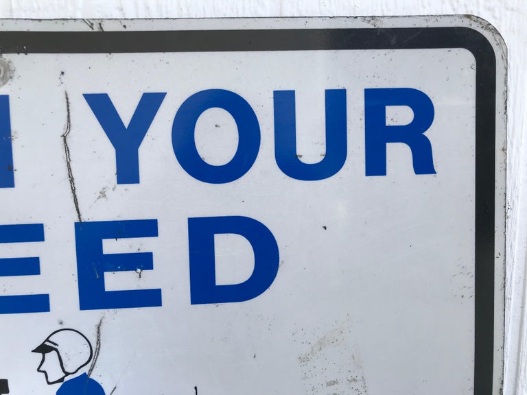 Vintage California Highway Watch Your Speed Sign at 1stDibs | watch ...