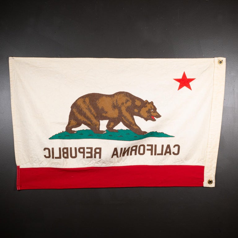 Vintage California State Flag, circa 1960-1980 For Sale at 1stDibs