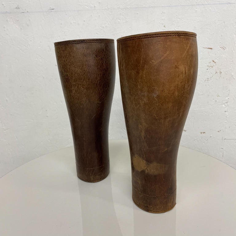 Cavalry Calf Leg Protectors Brown Leather Modern Motorcycle Puttees ...