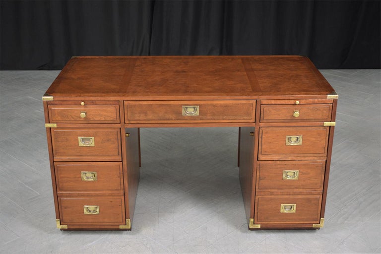 Vintage Campaign Desk For Sale at 1stDibs