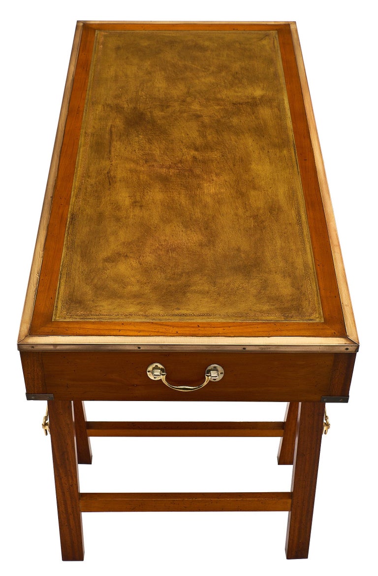Vintage Campaign Style Writing Desk at 1stDibs
