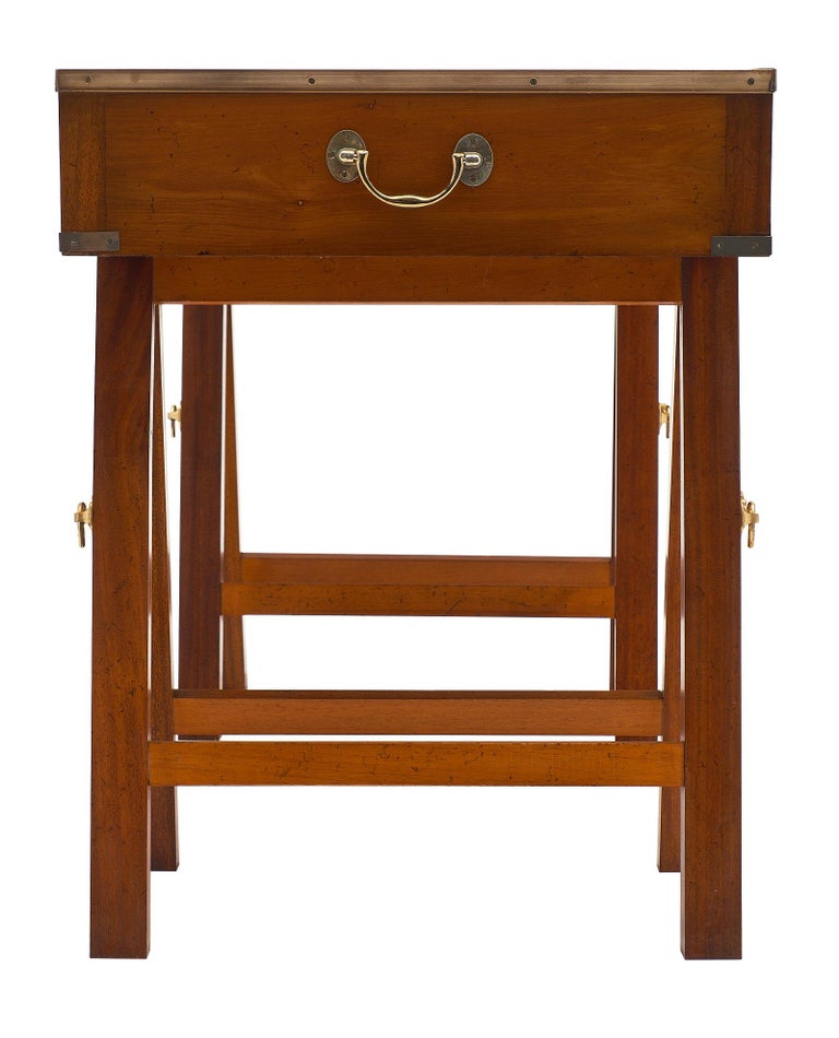 Vintage Campaign Style Writing Desk at 1stDibs