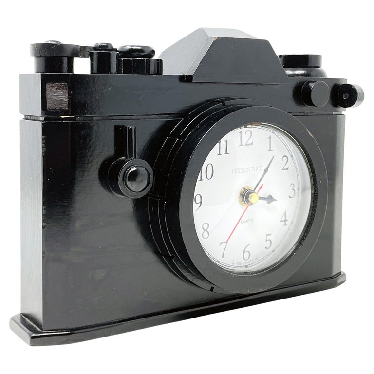 Vintage Canetti Camera Clock at 1stDibs | camera clocks