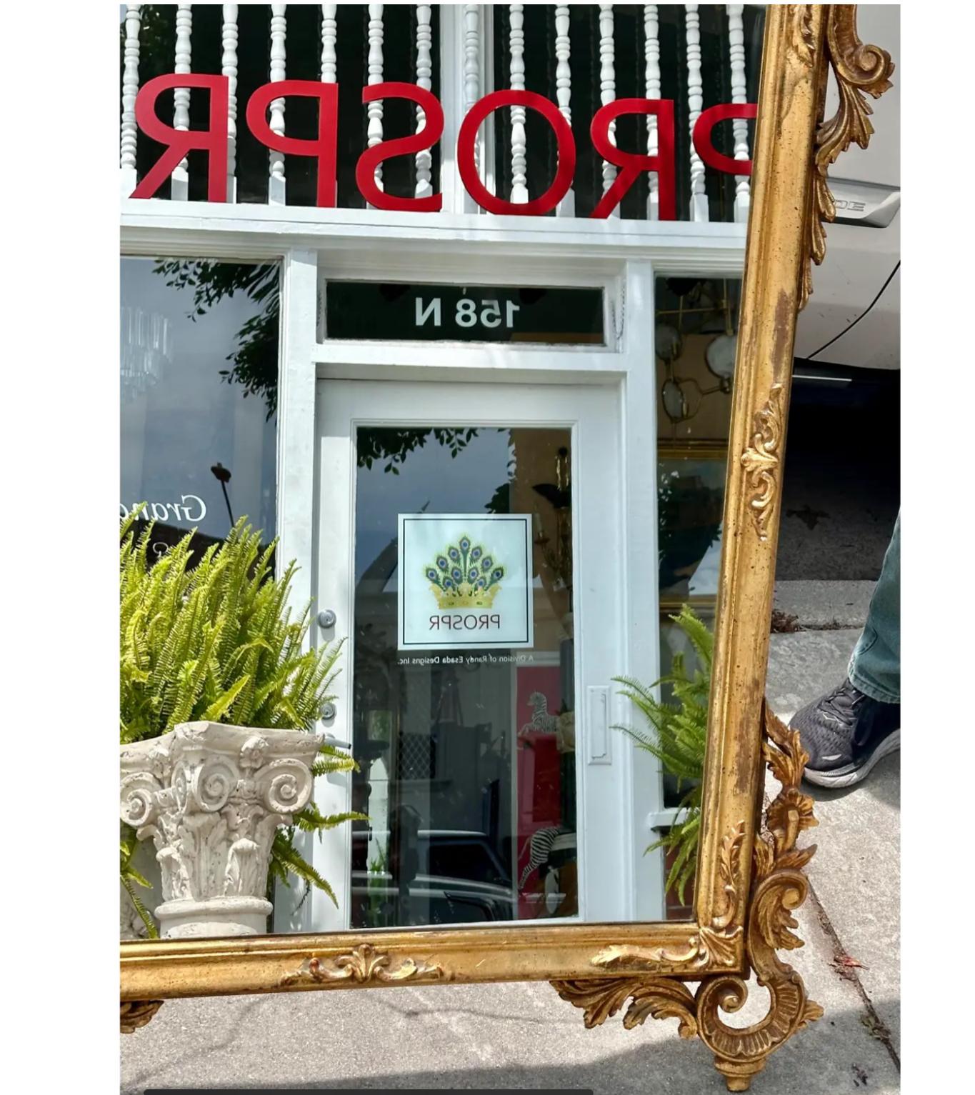 Vintage Cannell and Chaffin Louis XV Style Giltwood Mirror For Sale at ...